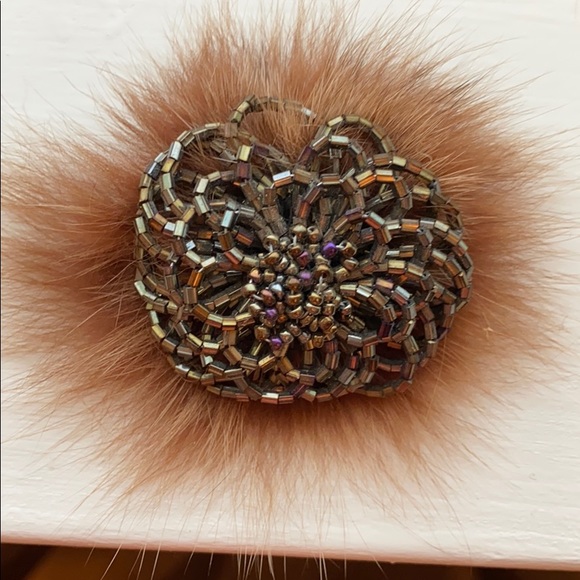 Vintage | Jewelry | Vintage Fur Flower Brooch Very Winter Pretty | Poshmark
